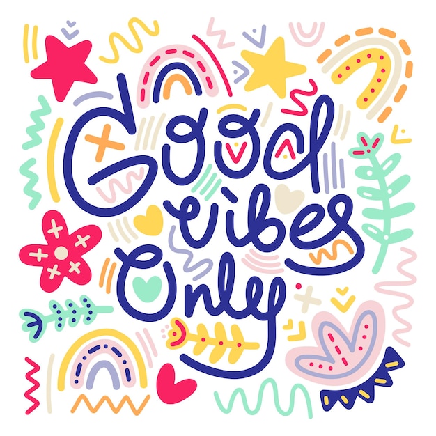 Vibrant Doodle Art with Uplifting Message | Jiffy Designs