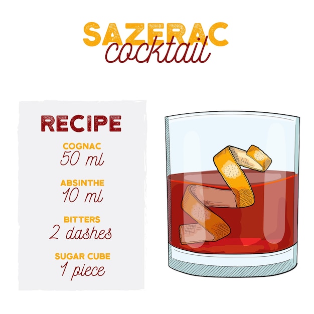 Vibrant and Refreshing Sazerac Cocktail Recipe | Jiffy Designs