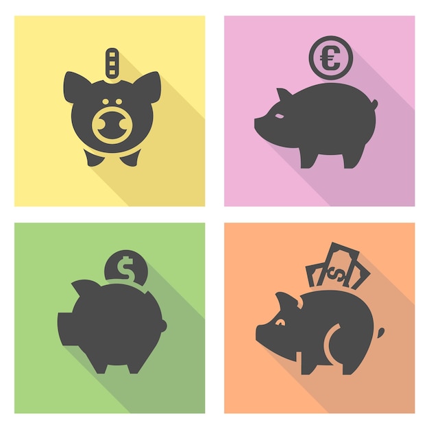 Whimsical Piggy Banks in Vibrant Color Blocks | Jiffy Designs