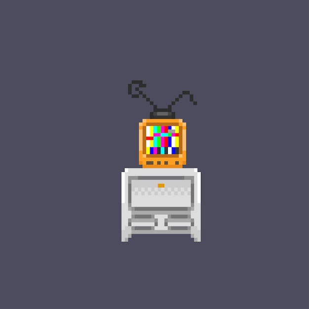 Retro Pixel TV Set with Vibrant Display | Jiffy Designs