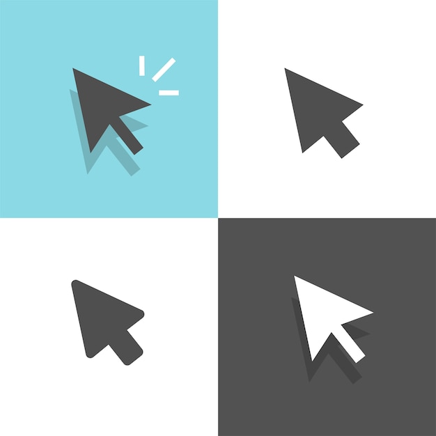 Sleek Minimalist Cursor Pointers on Contrasting Backgrounds | Jiffy Designs
