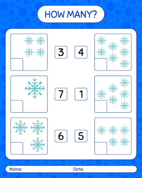 Counting Snowflakes: A Winter Wonderland Activity | Jiffy Designs