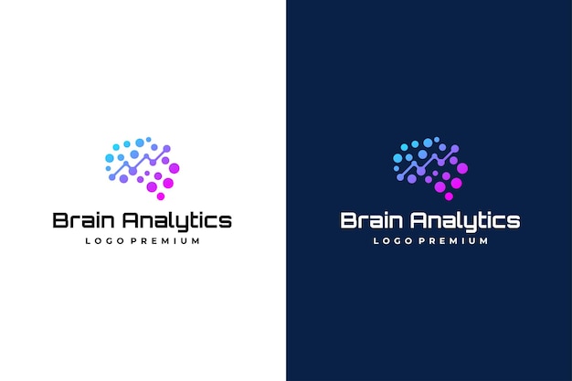 Vibrant Cerebral Synapse: Innovative Brain Analytics Logo | Jiffy Designs