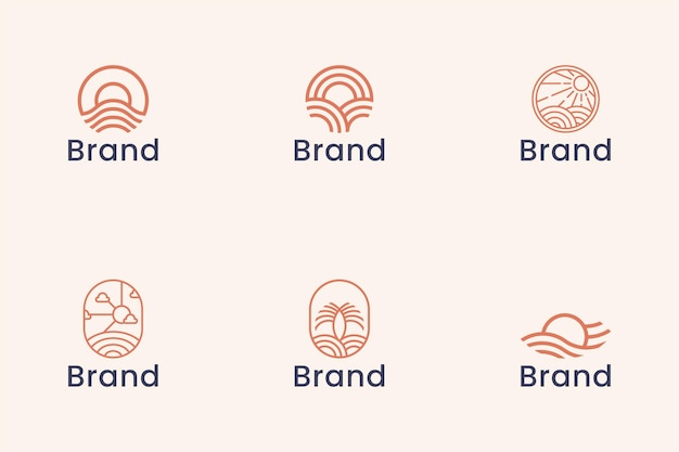 Versatile Brand Logo Collection with Minimalist Geometric Designs ...