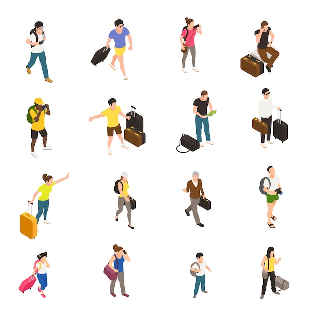 Diverse Collection of Stylized Human Figures in Various Poses and ...