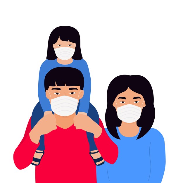Masked Family Portrait: A Moment of Resilience | Jiffy Designs