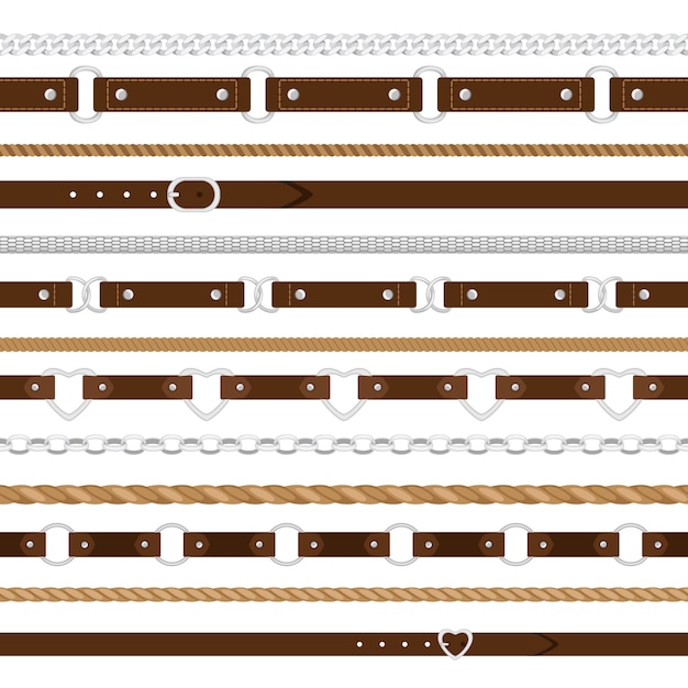 Rustic Leather and Rope Borders and Dividers | Jiffy Designs