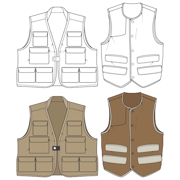 Versatile Utility Vest with Functional Pockets and Detailing | Jiffy ...