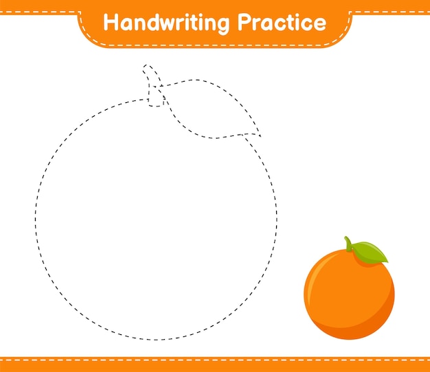 Tracing the Outline of a Vibrant Orange | Jiffy Designs