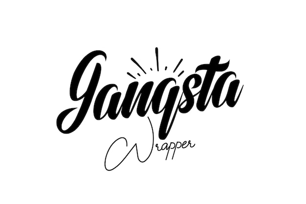 Stylized Gangsta Rapper Lettering with Dramatic Flair | Jiffy Designs