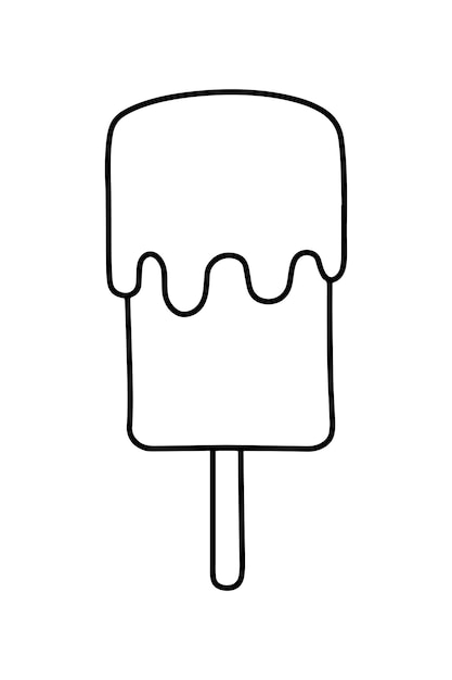 Minimalist Outline of a Classic Ice Lolly | Jiffy Designs