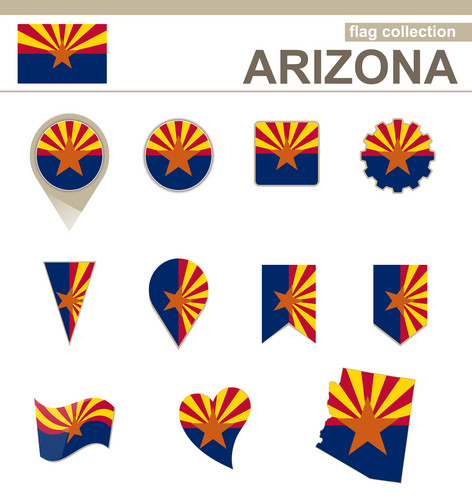Arizona Flag Collection, 12 Versions | Jiffy Designs