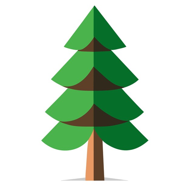 Vibrant Geometric Pine Tree Illustration | Jiffy Designs
