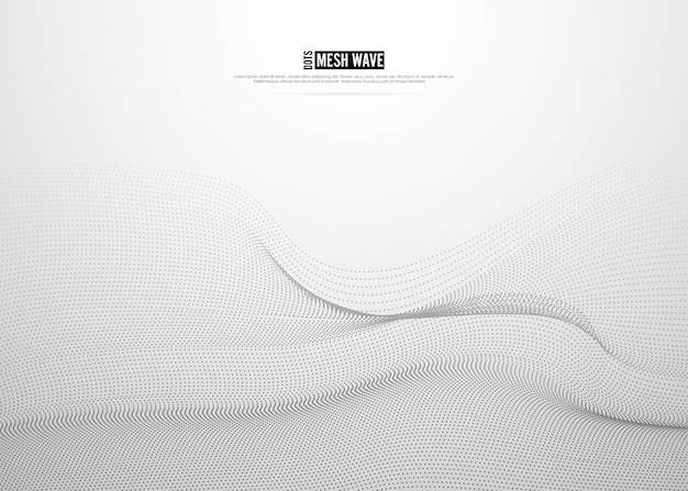 Elegant Flowing Lines in Minimalist Mesh Wave Design | Jiffy Designs