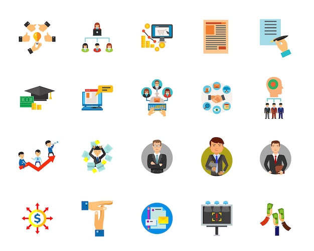 Diverse Icons Representing Modern Education and Collaboration | Jiffy ...