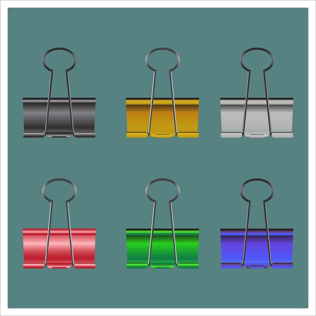 Vibrant Binder Clips: A Colorful Organizational Display | Jiffy Designs