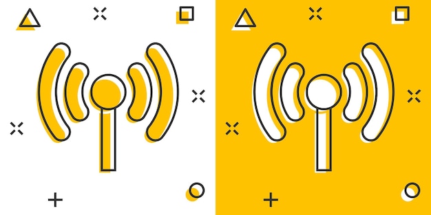 Vibrant Wireless Signals: Geometric Shapes and Symbols | Jiffy