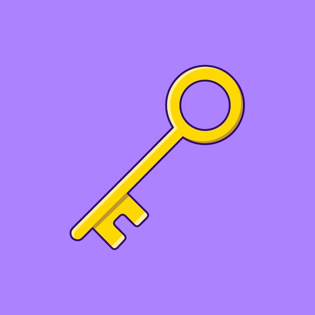 Vibrant Yellow Key on Striking Purple Background | Jiffy Designs