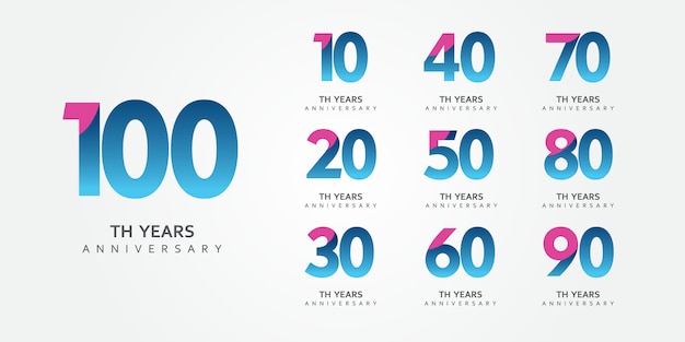 Vibrant Milestone Anniversaries: Celebrating Decades of Progress ...