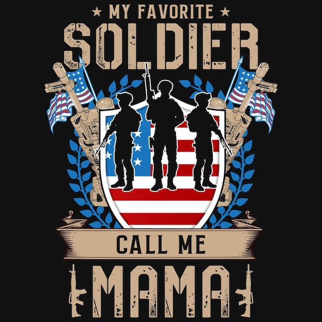 Proud Patriotic Soldier Silhouettes with American Flags | Jiffy Designs