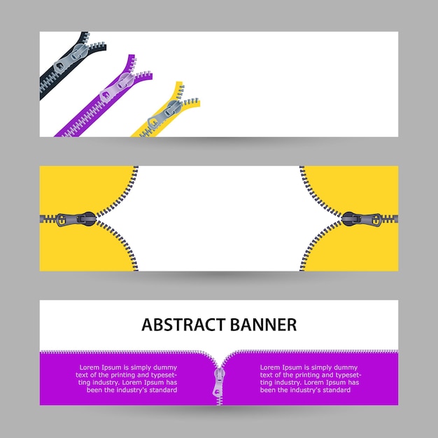 Vibrant Zipper Banners: Playful Geometric Shapes and Textures | Jiffy ...