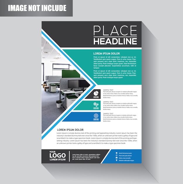 Modern Geometric Poster Design with Text Placeholders | Jiffy Designs