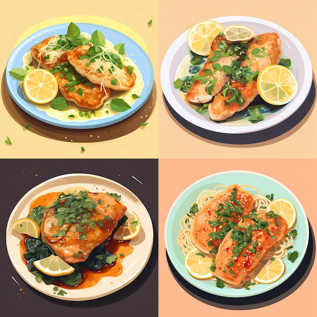 Savory Lemon-Herb Chicken Dishes with Vibrant Garnishes | Jiffy Designs
