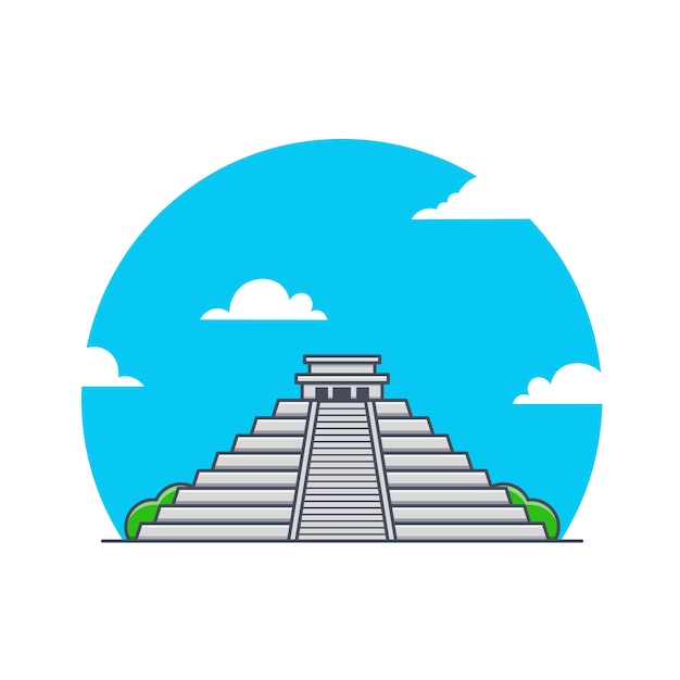 Iconic Mayan Pyramid Reaching Towards the Skies | Jiffy Designs