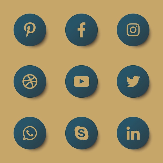 Vibrant Social Media Platform Logos in Minimalist Design | Jiffy Designs