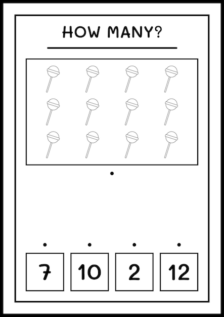 Counting Lollipops: A Fun Math Worksheet for Kids | Jiffy Designs