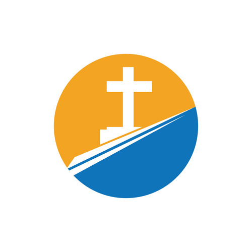 Logo Of Christian Cemetery Vector Illustration Design Template | Jiffy ...
