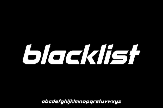 Sleek and Stylish Blacklist Logo Design | Jiffy Designs