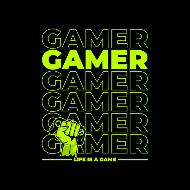 Vibrant Gamer Motto Celebrates the Gaming Lifestyle | Jiffy Designs