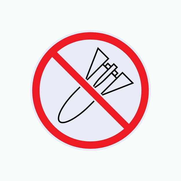 No Fireworks Allowed - Prohibition Sign with Graphic | Jiffy Designs