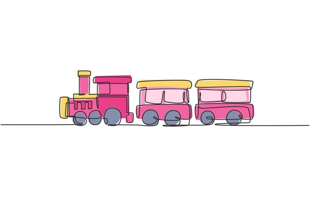 Vibrant Toy Train with Colorful Carriages | Jiffy Designs