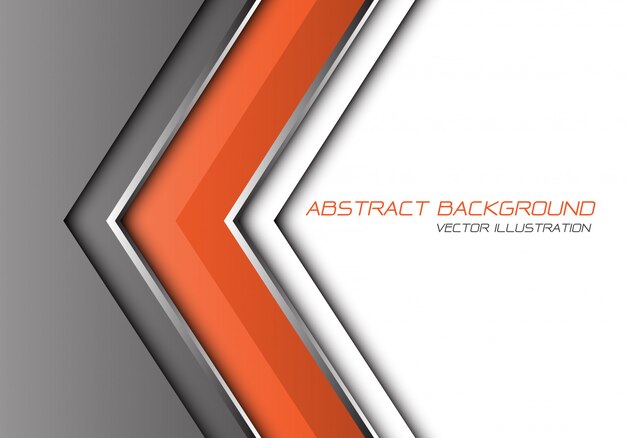 Vibrant Overlapping Arrows in Shades of Gray and Orange | Jiffy Designs