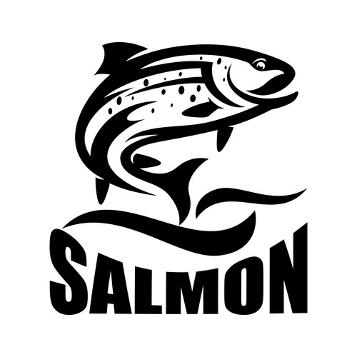 Modern And Creative Salmon Fish Logo | Jiffy Designs
