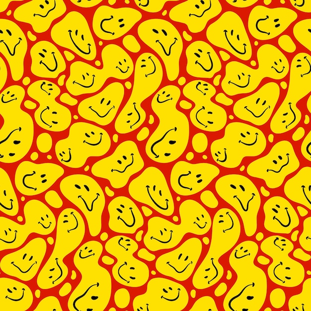 Vibrant Smiley Face Pattern | Jiffy Designs