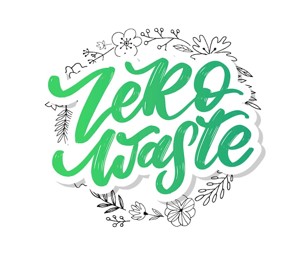 Vibrant Floral Zero Waste Lettering Design | Jiffy Designs