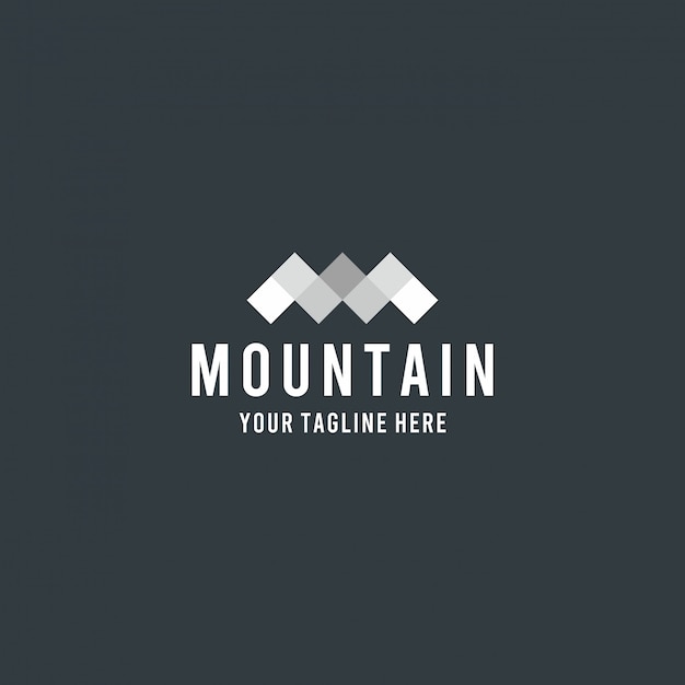 Majestic Snow-Capped Peaks Emblem with Customizable Tagline | Jiffy Designs