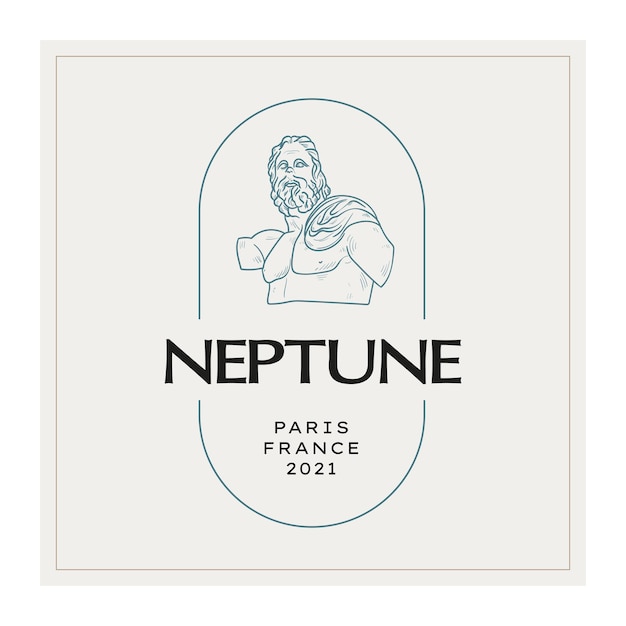 Majestic Poseidon Emblem of Neptune, Paris France 2021 | Jiffy Designs