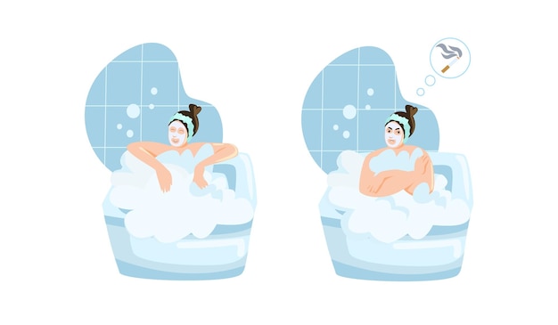 Relaxing Bubble Bath Moment with Thoughtful Reflection | Jiffy Designs
