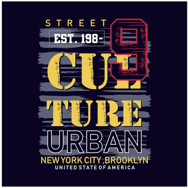 Vintage Street Culture Urban Typography Graphic | Jiffy Designs