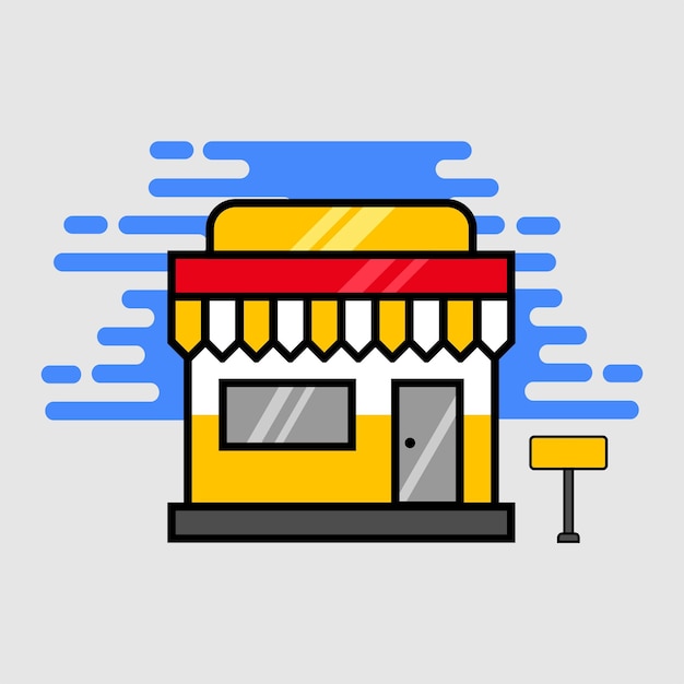 Vibrant Storefront Design with Striped Awning | Jiffy Designs