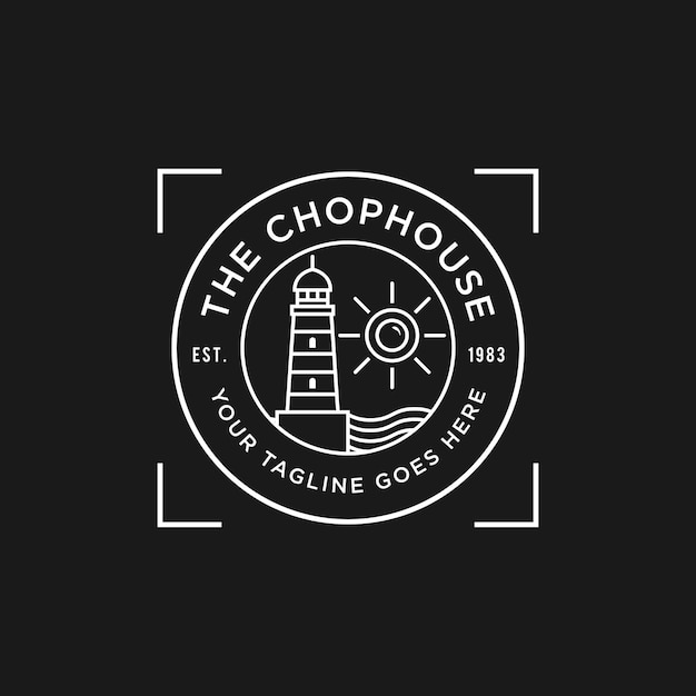 Iconic Lighthouse Emblem with Vintage Flair | Jiffy Designs