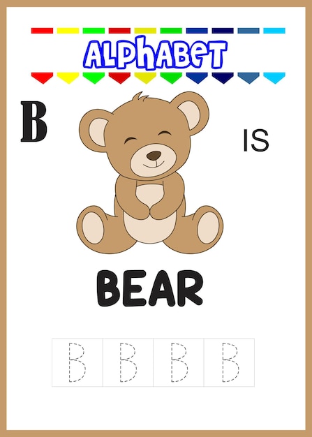 Cheerful Teddy Bear Teaches the Alphabet | Jiffy Designs