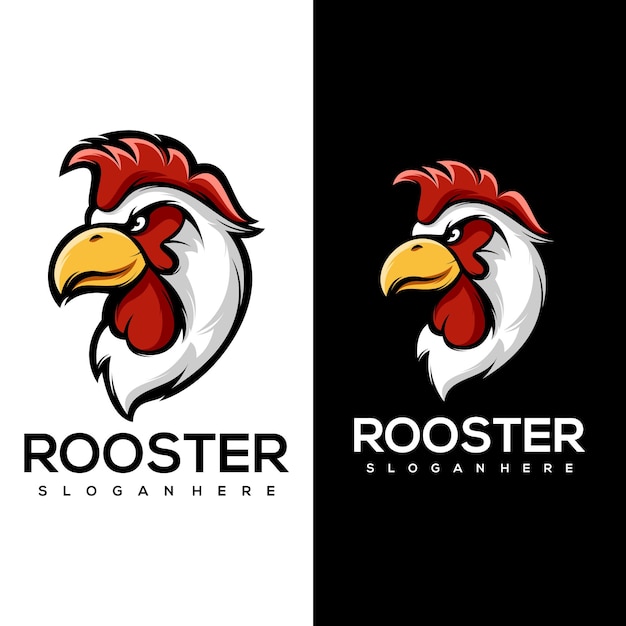 Vibrant Rooster Mascot with Bold Crest and Sharp Beak | Jiffy Designs