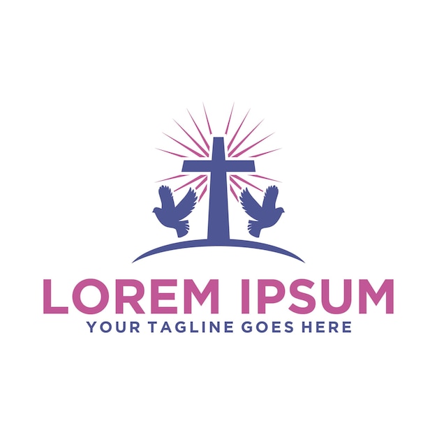 Radiant Cross with Soaring Doves, Vibrant Christian Symbol | Jiffy Designs