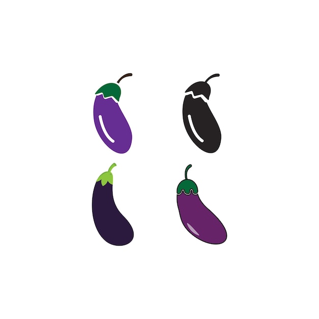 Vibrant Eggplant Illustrations for Versatile Designs | Jiffy Designs