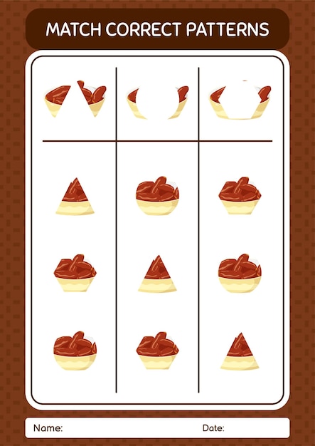 Delightful Dessert Patterns: Matching Game for Sweet Treats | Jiffy Designs